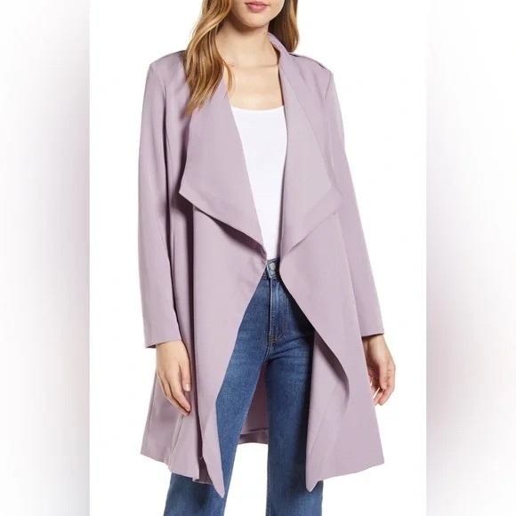 Halogen | Jackets & Coats | Halogen Lavender Purple Drape Front Long ...